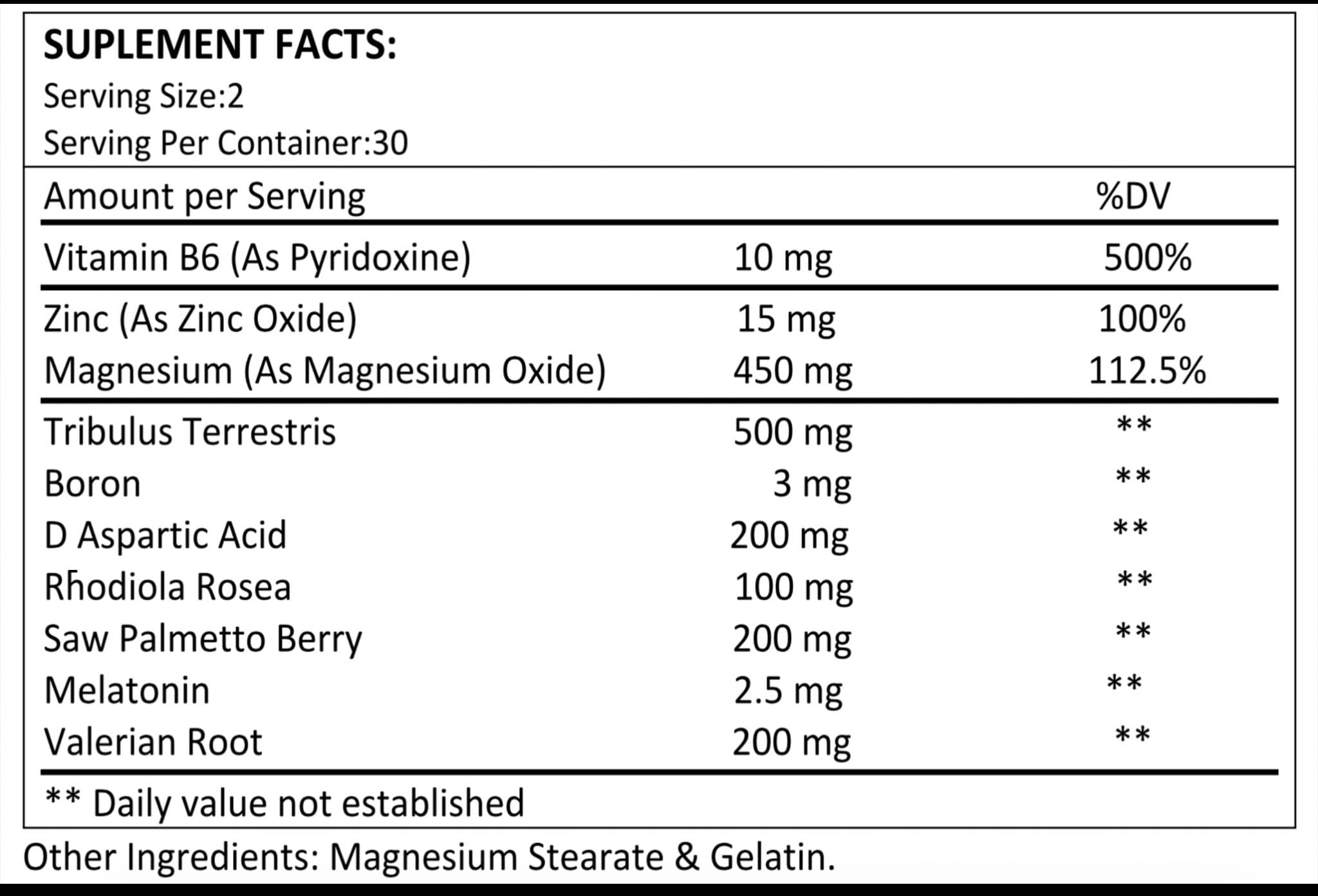 Monster_Test_PM_Testosterone_Tabla Nutricional | Nutricion Imperial